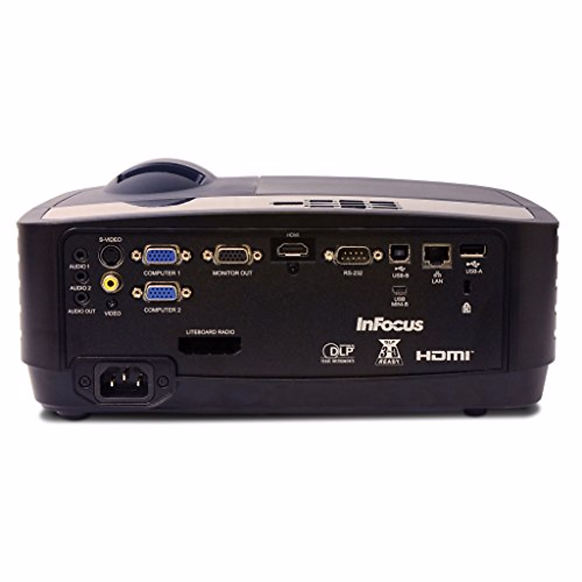 InFocus IN124STa XGA Short Throw Projector, 3300 Lumens, HDMI, LAN, Wireless-ready