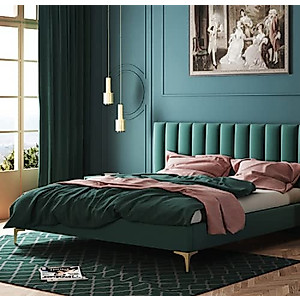 WANLIAN 6 Inch Furniture Legs, Metal Furniture Legs for Cabinet Sofa TV Stand Bookcase 4Pcs (Gold)