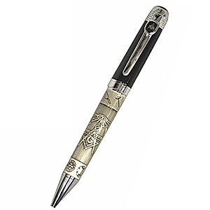 Treasure Gurus Blue Lodge Masonic Quality Heavy Weight Ballpoint Pen Gift Set