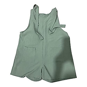 Cheifay Leggings for Women Sleeveless Rompers for Women Dressy Adjustable Spaghetti Straps Hiking Jumpsuits Going Out Overalls with Pockets Jumpsuits for Women