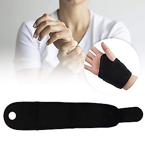Wrist Brace, Adjustable Wrist Support Brace for Men & Women, Wrist Protective Wrap Support for Fitness, Sports, Tendonitis Pain Relief, Sprain, Arthritis, Injury Recovery(Black)