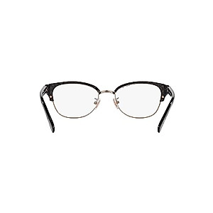Coach HC6195 Prescription Eyewear Frames, Shiny Rose Gold/Grey Signature C/Demo Lens, 53 mm