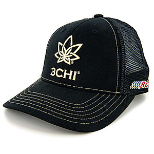 Checkered Flag Sports 2023 Kyle Busch Sponsor Hat NASCAR Adjustable Automotive Racing Mesh Baseball Cap Black