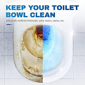 Vacplus Toilet Bowl Cleaners - 3 Pack, Krazy Clean Automatic Long-Lasting Toilet Cleaner Bottles, Easy-to-Use & Powerful Cleaning