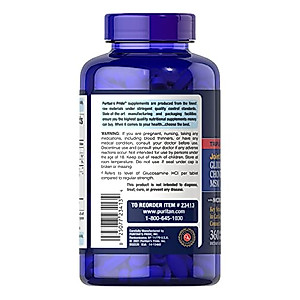 Puritan's Pride Triple Strength Glucosamine, Chondroitin & Msm Joint Soother, 360 Count (Pack of 2), Total 720 Count