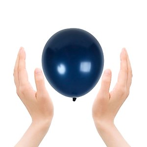 Treasures Gifted Glossy Navy Blue Balloons 5 inch 25 Pack - Dark Blue Balloons - Latex Marine Balloons - Small Navy Balloons - Navy Blue Graduation Balloons - Royal Blue Balloons - Balloons Blue