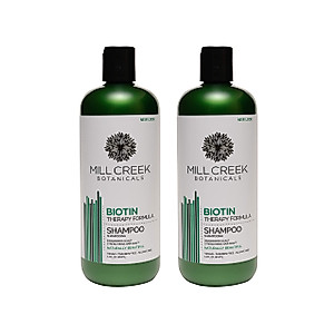 Mill Creek Biotin Shampoo, 14 Fluid Ounce (Two Pack)