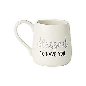 Enesco Our Name is Mud Best Godmother Engraved Coffee Mug, 1 Count (Pack of 1), White