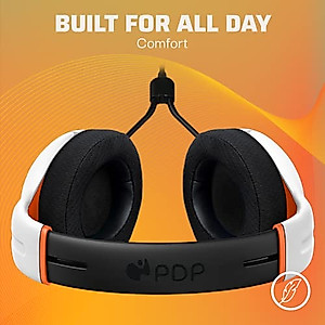 PDP Gaming AIRLITE Xbox Headset with Microphone, Series X|S/Xbox One/Windows PC, Lightweight Stereo Headphones, Wired Power, Noise-Cancelling Mic- Atomic White (Only at Amazon)