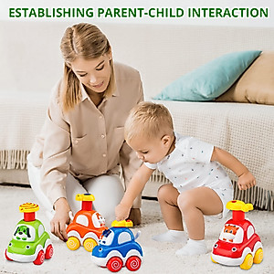 Wdebay 4 PCS Inertia Animal Car Toys for 1 Year Old Boy and Girl|Toddler Toys Age 1-2|1 Year Old Boy Gifts for 1st Birthday|Baby Toys 12-18 Months