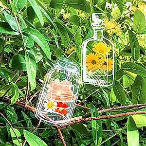 Dried Flower Bookmark - Transparent Dried Flower Bookmarks Craft, Teacher Appreciation Bookmark - Personalized Cute DIY Bookmark for Kids (30-4P)