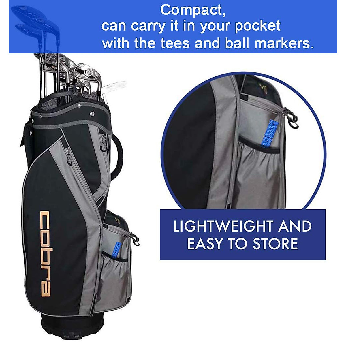 Bulex Golf Club Groove Sharpener, Re-Grooving Tool and Cleaner for Wedges & Irons - Generate Optimal Backspin - Suitable for U & V-Grooves