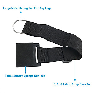 WHYHKJ Cello Endpin Anchor Cello Antiskid Device Adjustable Strap with Thick Pad Non-slip Endpin Stopper Holder Stand Musical Instrument Accessories, Black