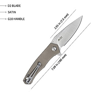 KUBEY Cadmus KU055C Folding Pocket Knife
