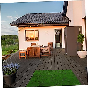 Toddmomy Artificial Moss Green Turf Artificial Turf Rugs for Area Rugs Artificial Plant Wall Fake Grass Turf Fake Lawn Adorn Sand Table Turf Mat Sand Table Lawn Model Fake Turf Pearl Cotton