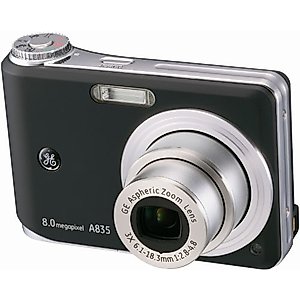 GE-A835 8MP Digital Camera with 3X Optical Zoom (Black)
