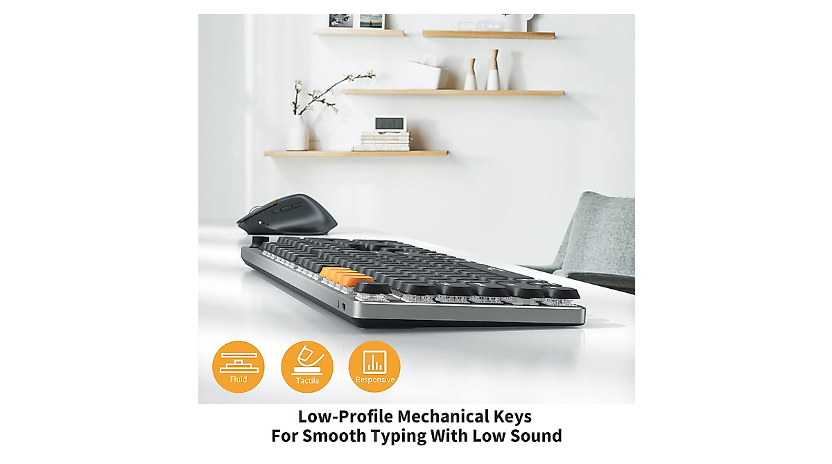 ProtoArc Mechanical K300 Keyboard & EM11 Mouse Combo