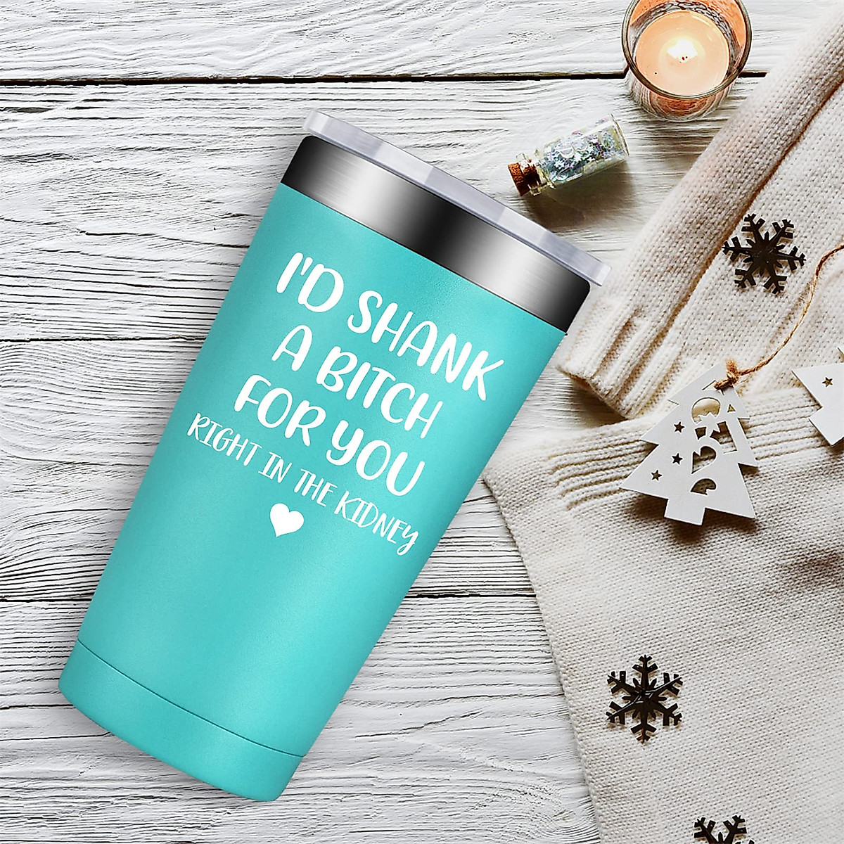 BIRGILT Best Friend Birthday Gifts for Women - Funny Christmas Friendship Gifts for Coworker, Sister, Bestie - 20oz Tumbler Cup