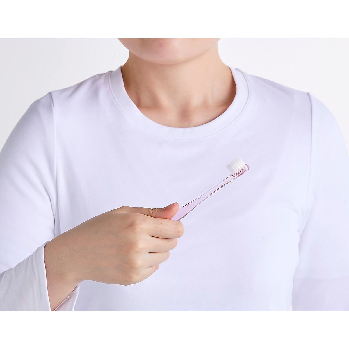 MISOKA・ISM Toothbrush Sakura (Pale Pink) Mineral-Coated Bristles Designer's Model Premium Toothbrush Made in Japan Japanese Craftsmanship