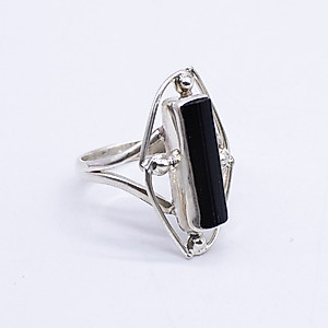 Natural Herkimer & Moldavite Gemstone Ring, 925 Sterling Silver Ring, Raw Moldavite Ring, Handmade Ring, Birthstone Ring, Statement Ring, Gift for Mom, Rough Gemstone Ring, Bridal Ring (6)