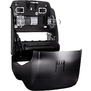 San Jamar Oceans Mechanical Towel Dispenser with Wall Mount for Public Restrooms, No Batteries Required, Translucent Black Impact-Resistant lastic