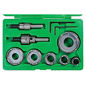 Greenlee - Carbide Cutter, Qck Chnge, 8Pc, Hole Making (648)