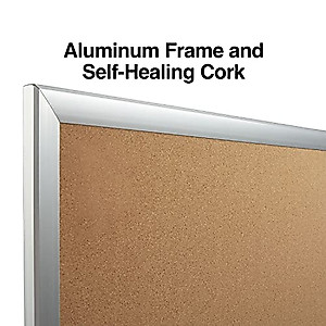 Staples Standard Durable Cork Bulletin Board