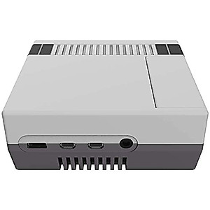GeeekPi Retro Gaming Nes4Pi Case for Raspberry Pi 4 Model B, Pi 4 Case with Fan and Heatsinks for Raspberry Pi 4 Model B (Case with Game Controllers)