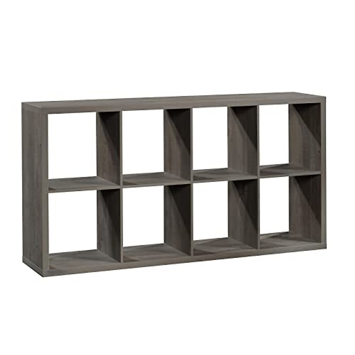 Sauder Miscellaneous Storage 8-Cube Organizer, L: 29.84" x W: 13.03" x H: 57.87", Mystic Oak