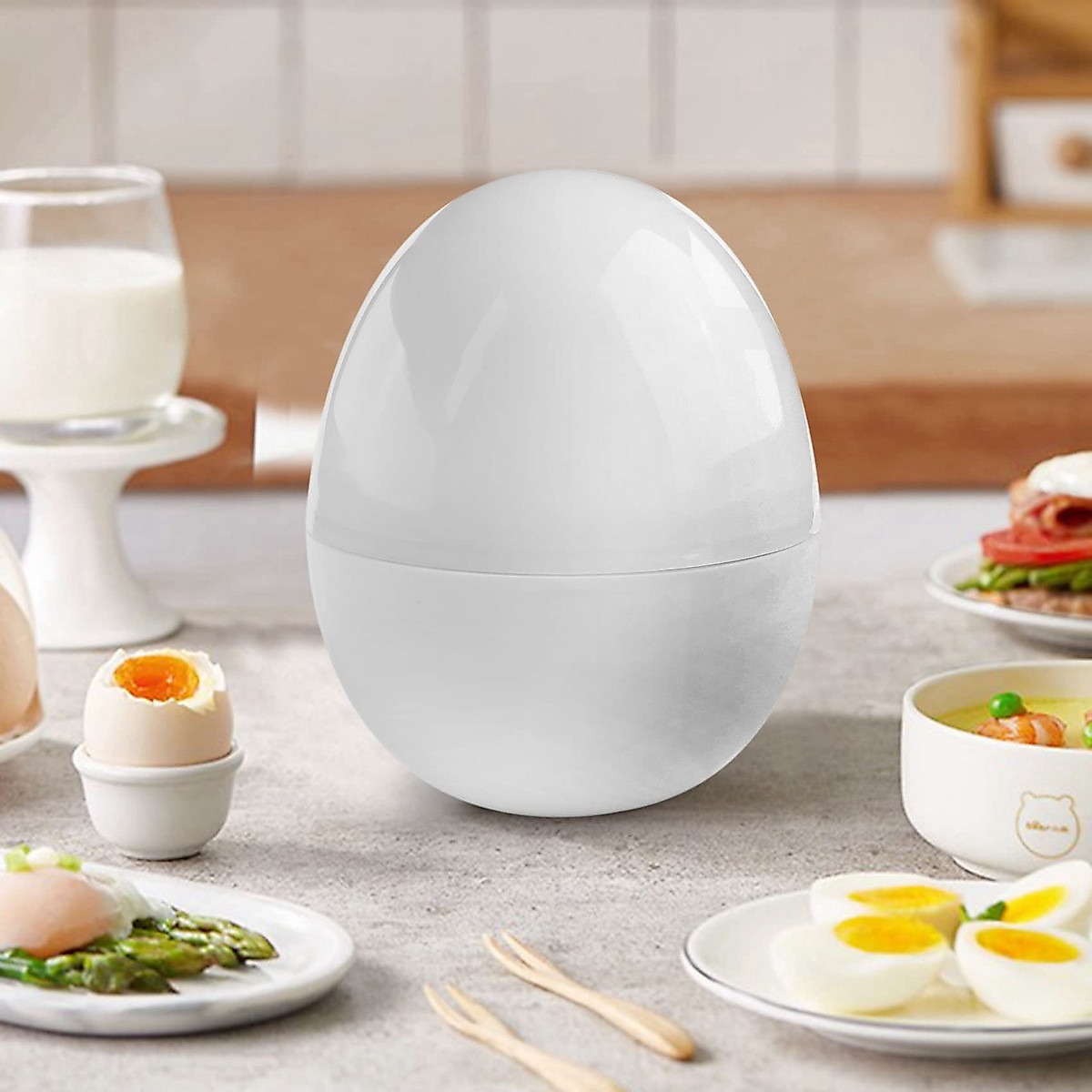 TAMOSH Egg Pod - Microwave Egg Boiler Cooker Egg Steamer Perfectly Eggs and Detaches the