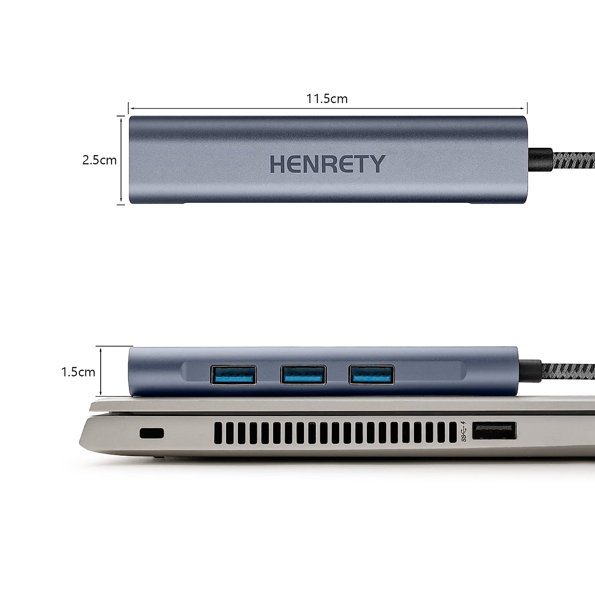 USB to Ethernet Adapter, 4-in-1 Portable Data Hub USB Splitter USB 3.0 Expander with RJ45 Gigabit Ethernet LAN Network Adapter Support Windows 10,8.1,Mac OS, Surface Pro,Linux,Chromebook and More