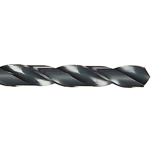 Michigan Drill 208B Series High-Speed Steel Extra Long Drill Bit, Ground Finish, Round Shank, Spiral Flute, 118 Degrees Conventional Point, 27/64" Size (Pack of 1)