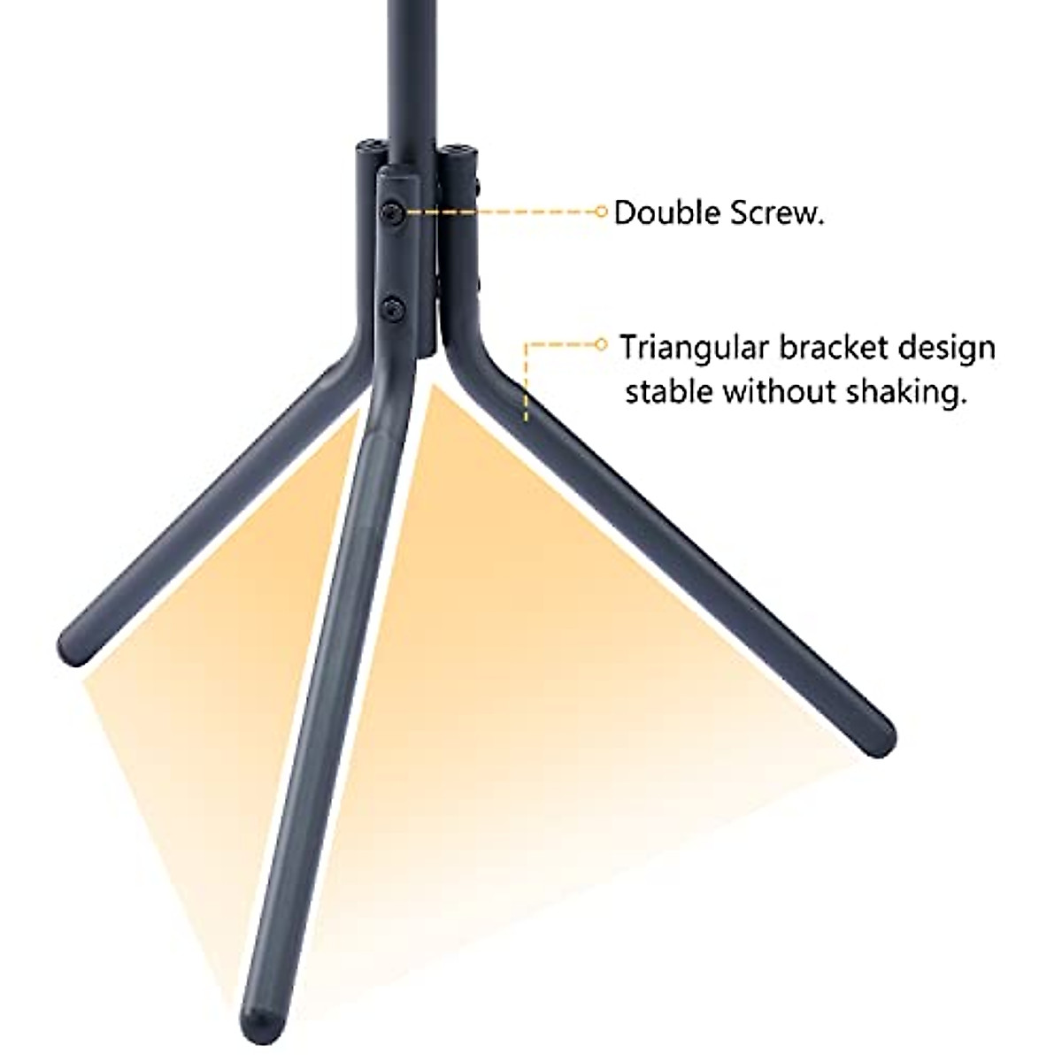 Hoctieon Coat Rack Freestanding, Heavy Duty Coat Hanger Stand with 12 Hooks, Entryway Hall Tree, Floor Standing Coat Rack, Coat Rack Stand, Clothes Rack, Coat Tree, Black