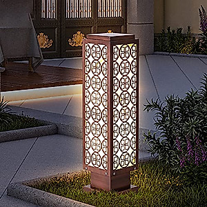 Enlylyog Fashion Simple Modern Outdoor Waterproof Outdoor Lawn Lamp,Park Garden Lawn Lamp, Home Villa Garden Landscape Lamp,Hotel Outdoor Garden Lamp