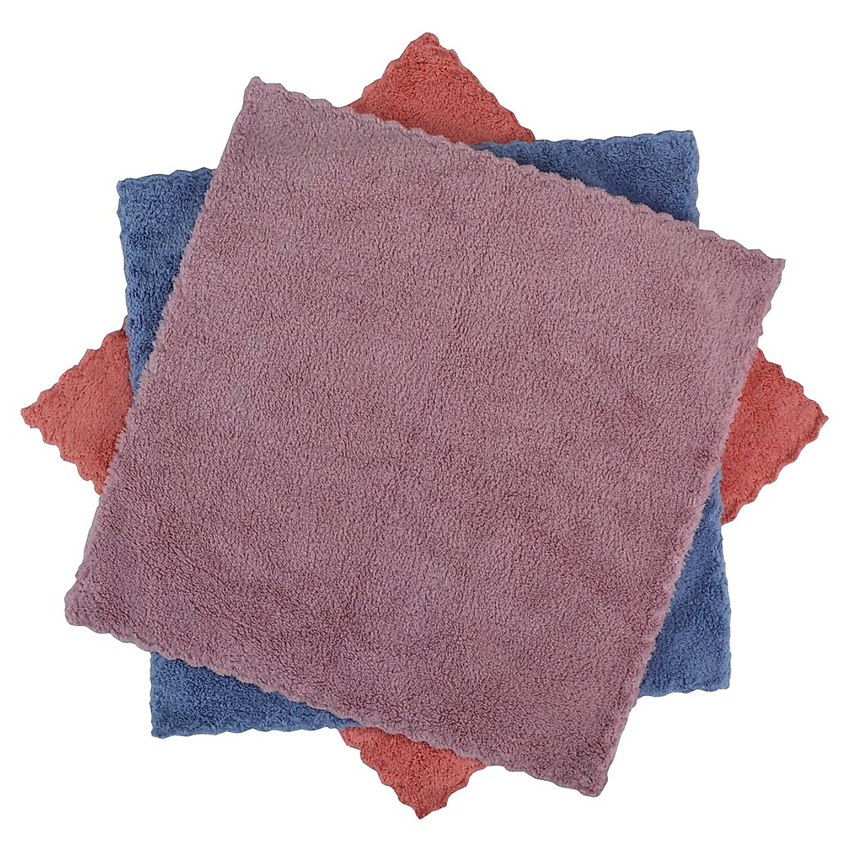 HOPESHINE Face Makeup Remover Cloths Wash Cloth for Face Towels Facial Cleaning Wipes Reusable Soft for Sensitive Skin Erase Mascara, Eyeliner, Foundation, Lipstick with Just Water 12 inch X 12 inch