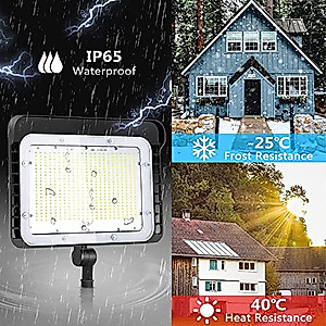 PBYBGB 2pack 240W LED Flood Light Outdoor for Dusk to Dawn, Adjustable Knuckle Mount,Super Bright 36050LM Security Lights, 5000K Daylight IP65 Waterproof Floodlights for Yard, Garden, Stadium