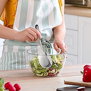 304 Stainless Steel Flatware Serving Utensils, IncludeIncludes 2 Serving Spoons and 2 Slotted Serving Spoons,Serving Spoons Set, Dishwasher Safe (2 Serving Spoons and 2 Slotted Spoons)