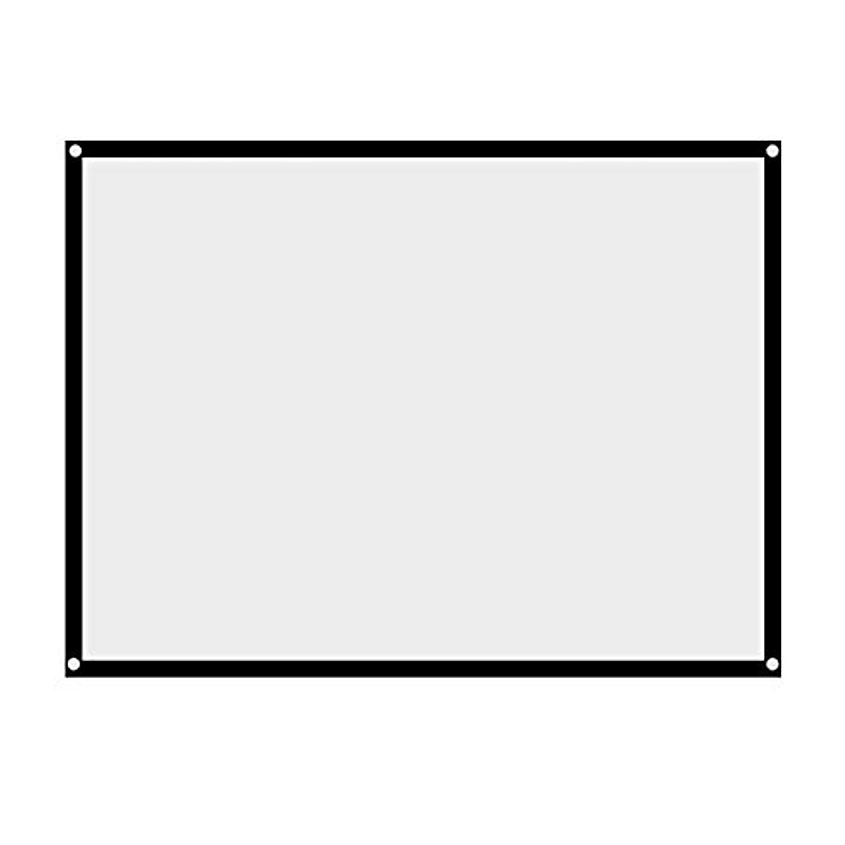 Velaurs Projection Screen, Projector Curtain Non-Crease for Open-air Cinema(60 inches)