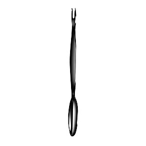Crab Fork 1PC Stainless Steel Seafood Tools Double Headed Crab Picking Tools Lobster Spoons Shellfish Pick for Home Kitchen Restaurant(Black)