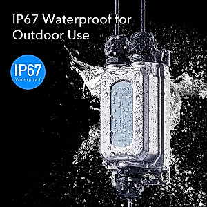 Cudy 2 Channel Gigabit Outdoor PoE Extender, IP67 Waterproof, 10/100/1000Mbps, PoE Repeater Amplifier Booster, Wall-Mount, Daisy Chain, 802.3bt at af