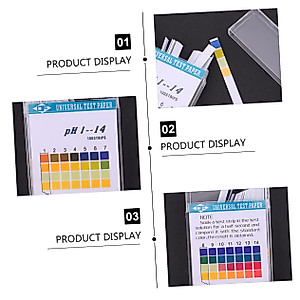 ULTECHNOVO 300 Pcs Ph Test Quality Test Strip Drinking Water Test Paper Ph Level Test Strips Litmus Test Paper Kits Spa Kit Universal Test Paper High Sensitivity Color Chart