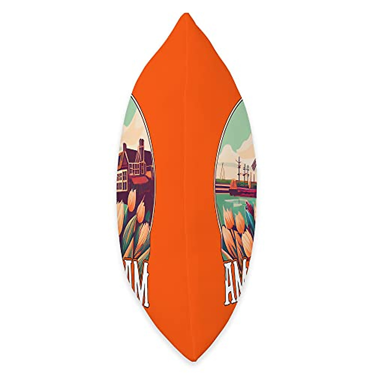 Amsterdam Cityscape Tulip Netherlands Holland Souvenir Throw Pillow