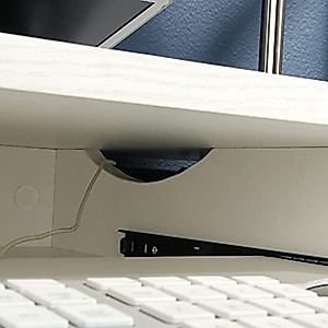 Sauder Vista Key Desk, L: 47.64" x W: 23.62" x H: 30.16", Pearl Oak Finish