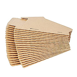 Restaurantware Bio Tek Kraft Paper Small Taco Holder - Greaseproof - 4" x 1 1/4" x 2 1/4" - 200 count box