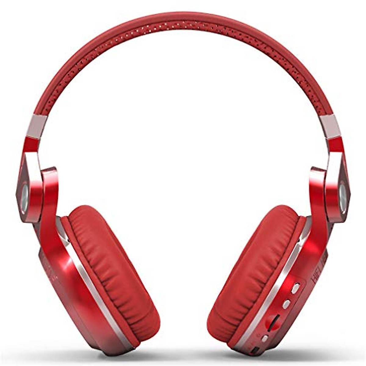 Wireless Bluetooth Headphones Over-Ear Wireless Foldable Headphones Game Type, Subwoofer, Long Standby Deep Bass with Mic SD Card Headset for PC/Cell Phones/TV,Red