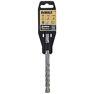 DEWALT SDS+ Hammer Bit, Rock Carbide, 1/2-Inch by 4-Inch by 6-Inch (DW5437)