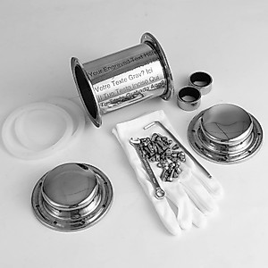 OXYEFEI Customized Stainless Steel Time Capsule Personalized Waterproof Lock Container for Future Gifts 7.5Inch (Stainless Steel)