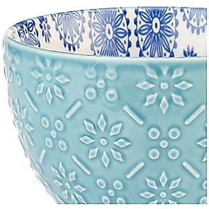 Signature Housewares Pad Print PP11 Assorted Footed Mugs (Set of 4), Multicolor,20 fl oz