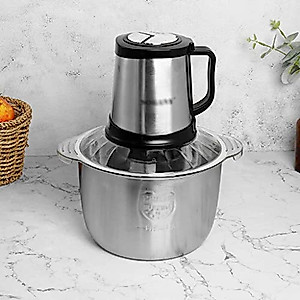 CHUNYU 800W 5L Electric Meat Mixer Blender Grinder 3Speed Stainless Steel Electric Chopper Automatic Mincing Machine Quiet