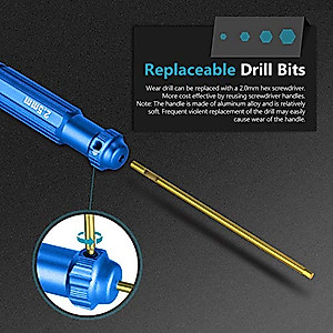 Neewer - Set of 4 Hexagonal Screwdrivers Made of Titanium Nitride with Coloured Handles.Compatible with 1.5, 2, 2.5 and 3mm Screws.